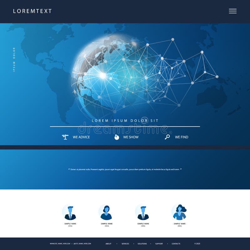 Technology Website Design Template for Your Business - Cloud Computing ...