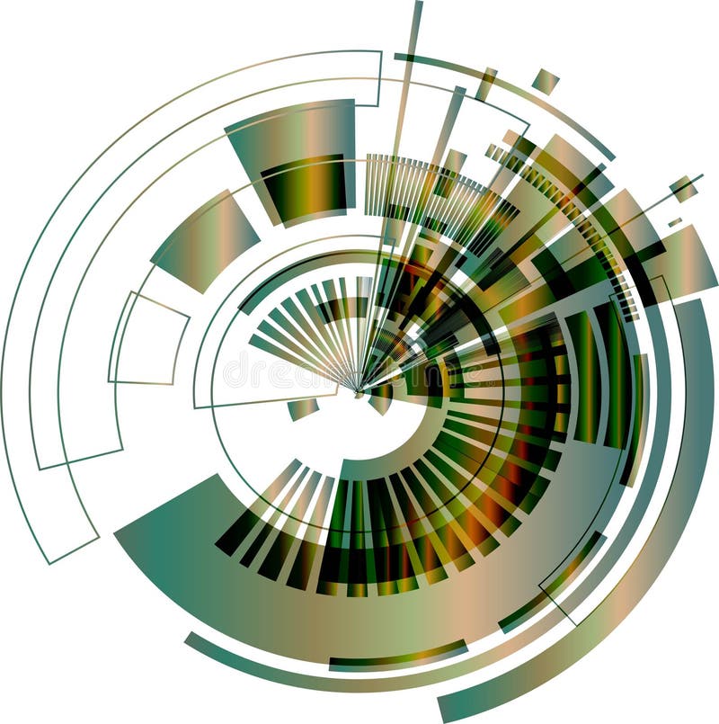 Technology Wheel on White Background Stock Illustration - Illustration ...