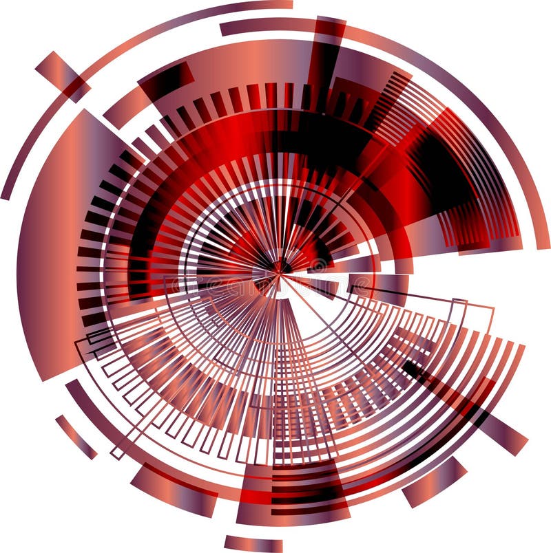 Technology Wheel on White Background Stock Illustration - Illustration ...