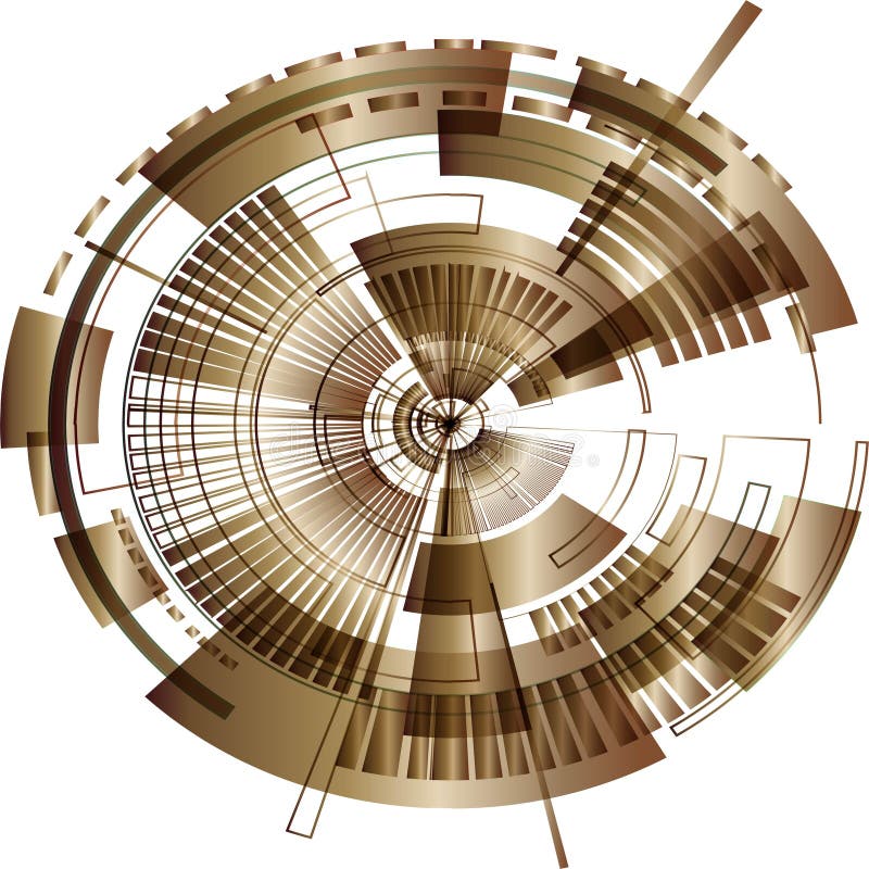 Technology Wheel on White Background Stock Illustration - Illustration ...