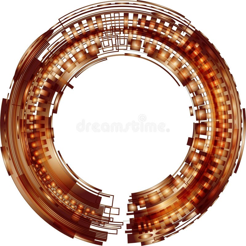 Technology Wheel on White Background Stock Illustration - Illustration ...