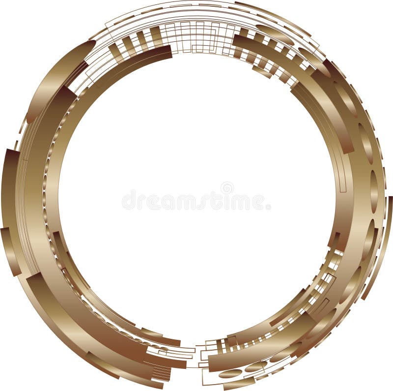 Technology Wheel on White Background Stock Illustration - Illustration ...