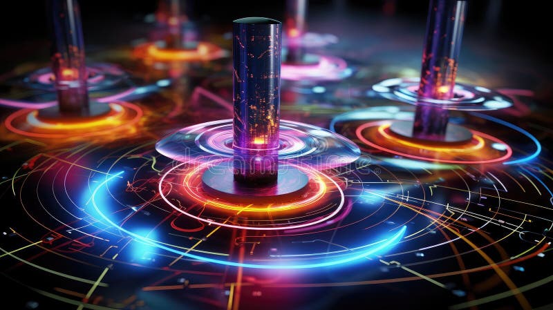 Technology Wireless Power Transmission Stock Illustration ...