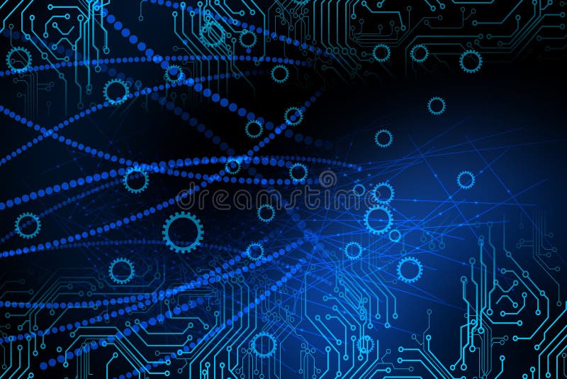 Technology Word Background. Hi-tech Communication Concept Innovation ...