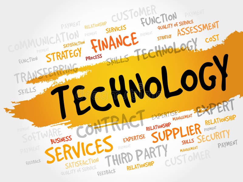 TECHNOLOGY word cloud stock illustration. Illustration of equipment ...