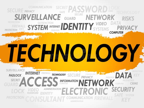 TECHNOLOGY word cloud stock illustration. Illustration of business ...