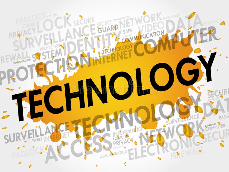 TECHNOLOGY word cloud stock illustration. Illustration of navigation ...