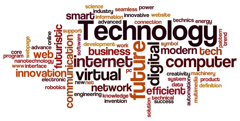 Technology word cloud stock illustration. Illustration of industry ...