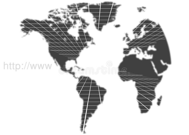 Technology World Map stock illustration. Illustration of exploration ...
