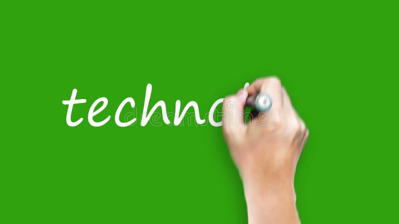 Technology - Writing with Marker on Green Screen Stock Footage - Video ...
