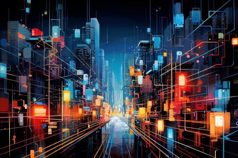 TechnoScape: a Futuristic Exploration of Connected Communication Stock ...