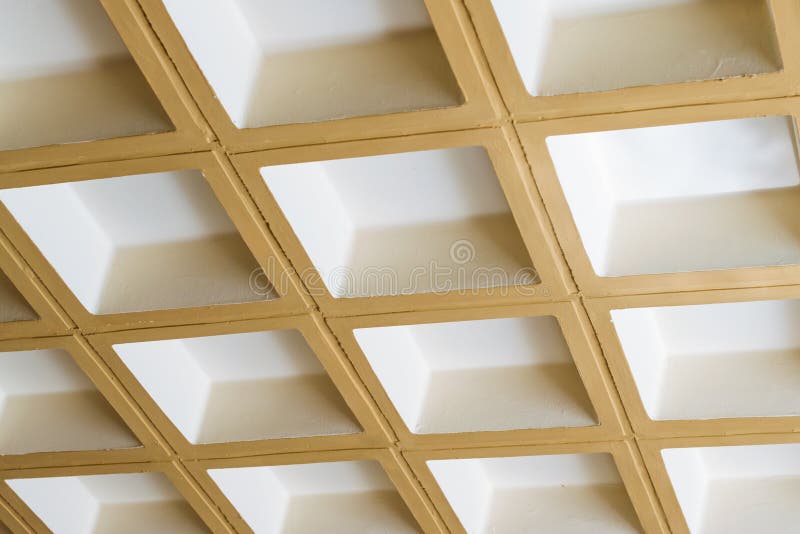 Techo Concreto De Bloques Cuadrados Imagen de archivo - Imagen de ...