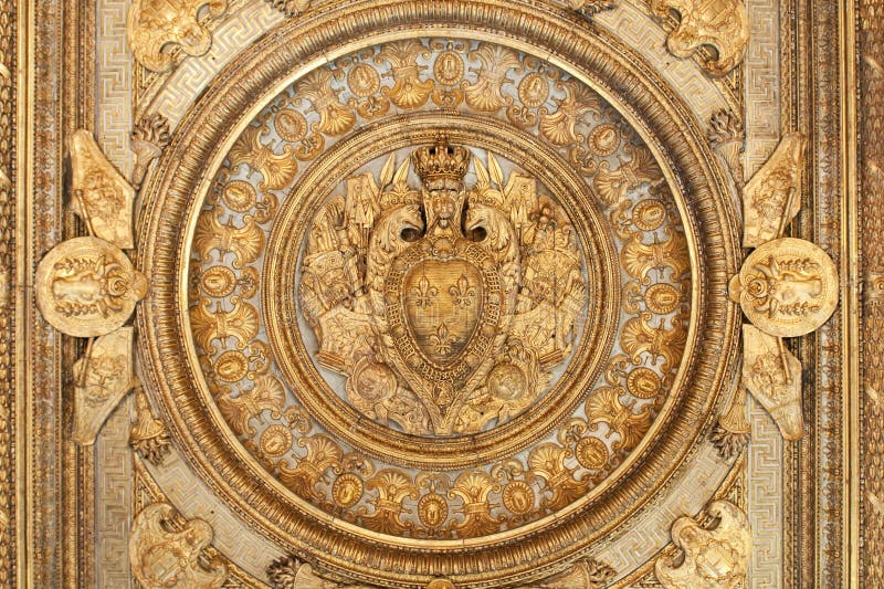 Techo De Una Sala Del Museo Del Louvre Imagen editorial - Imagen de ...