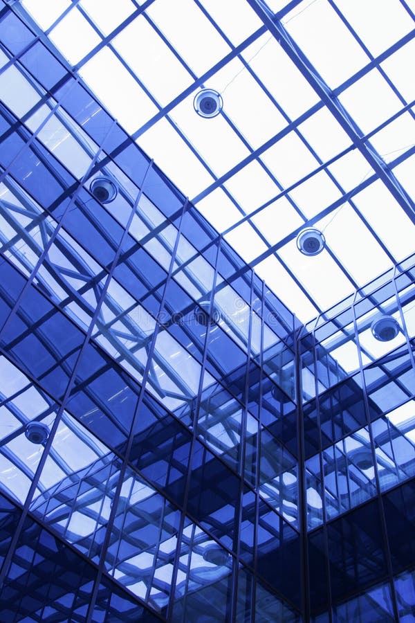 Techo Transparente Del Edificio De Oficinas Foto de archivo - Imagen de ...