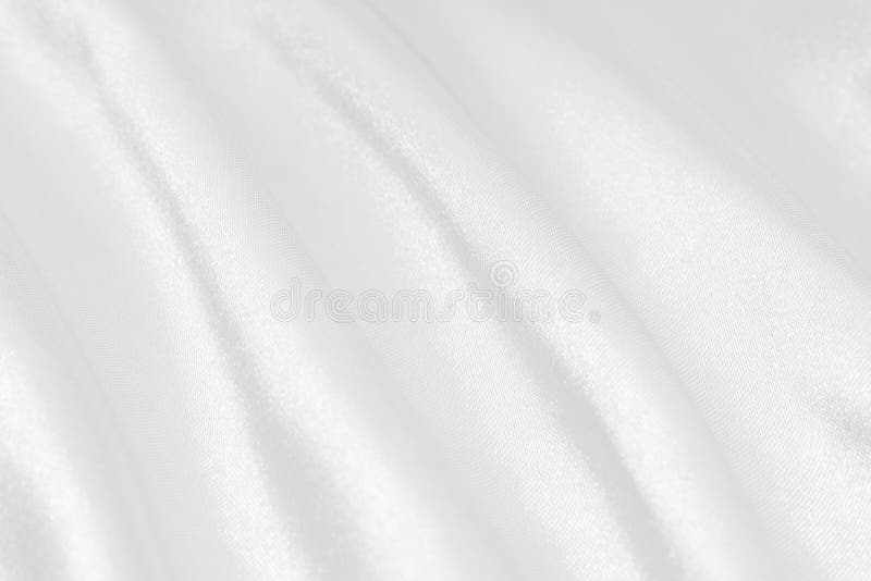 Tecido De Seda Branca. Textura De Tecido Branco Com Ondas E Boatos Foto ...