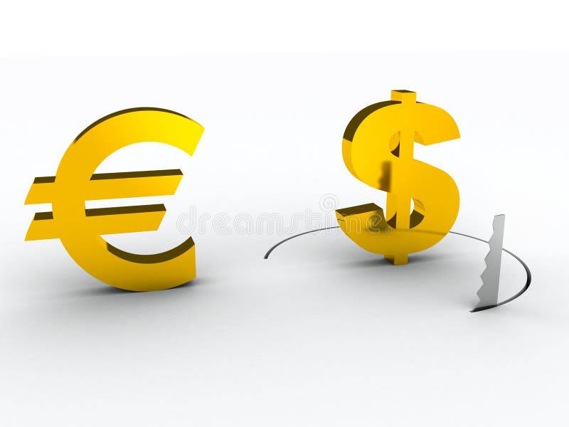 Olika Symboler För Valutor 3d Stock Illustrationer - Illustration av ...