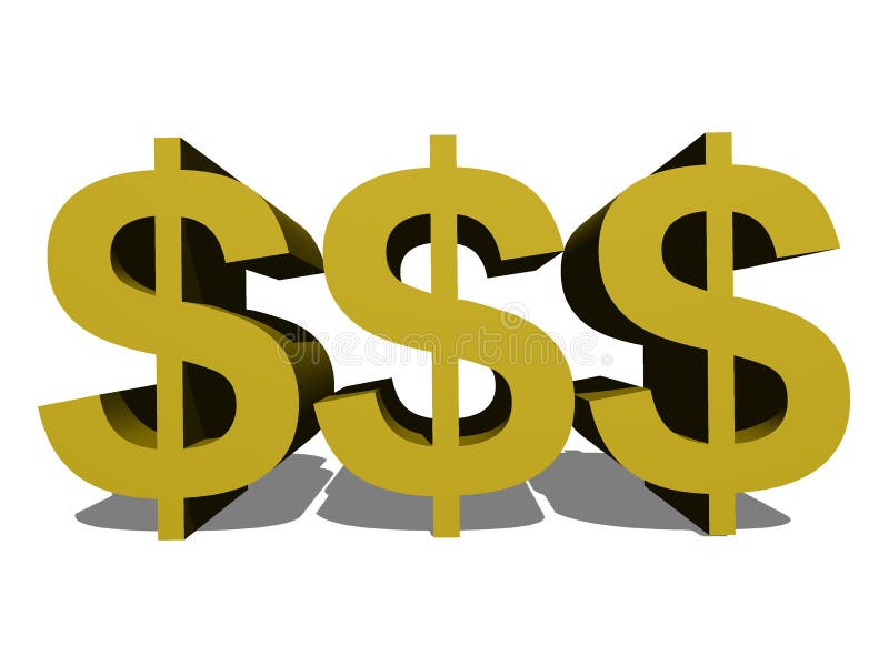 Dollartecken stock illustrationer. Illustration av pengar - 1835953