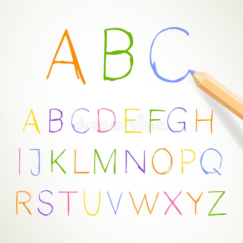 Tecken tecknad hand stock illustrationer. Illustration av teckning ...