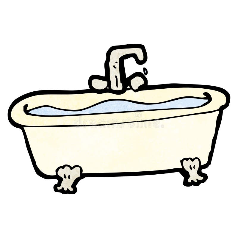 Tecknad badkar stock illustrationer. Illustration av textur - 38071882