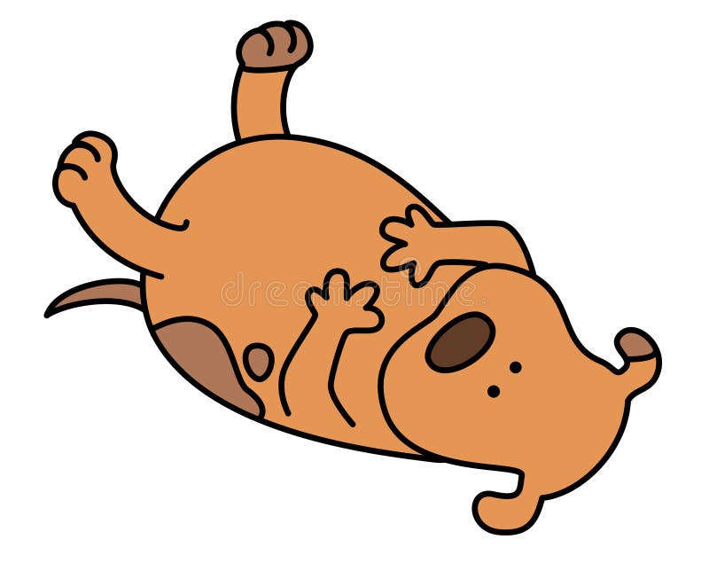 Tax Som Sover Tecknad Filmillustrationen Stock Illustrationer ...