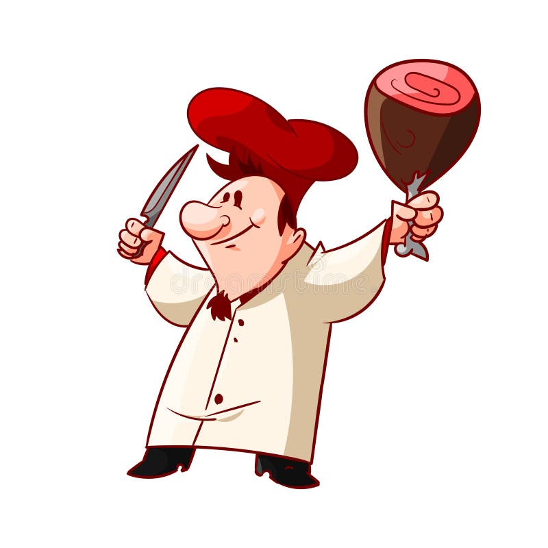 Tecknad Filmkock Illustration Vektor Illustrationer - Illustration av ...