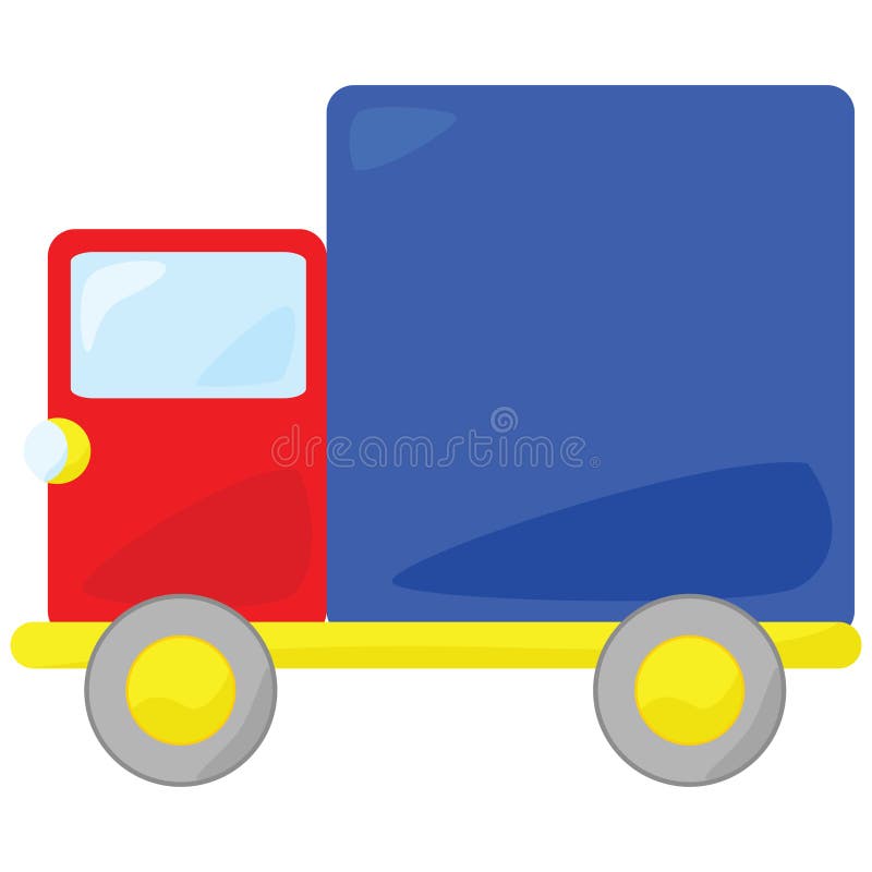Tecknad film åker lastbil vektor illustrationer. Illustration av kanfas ...