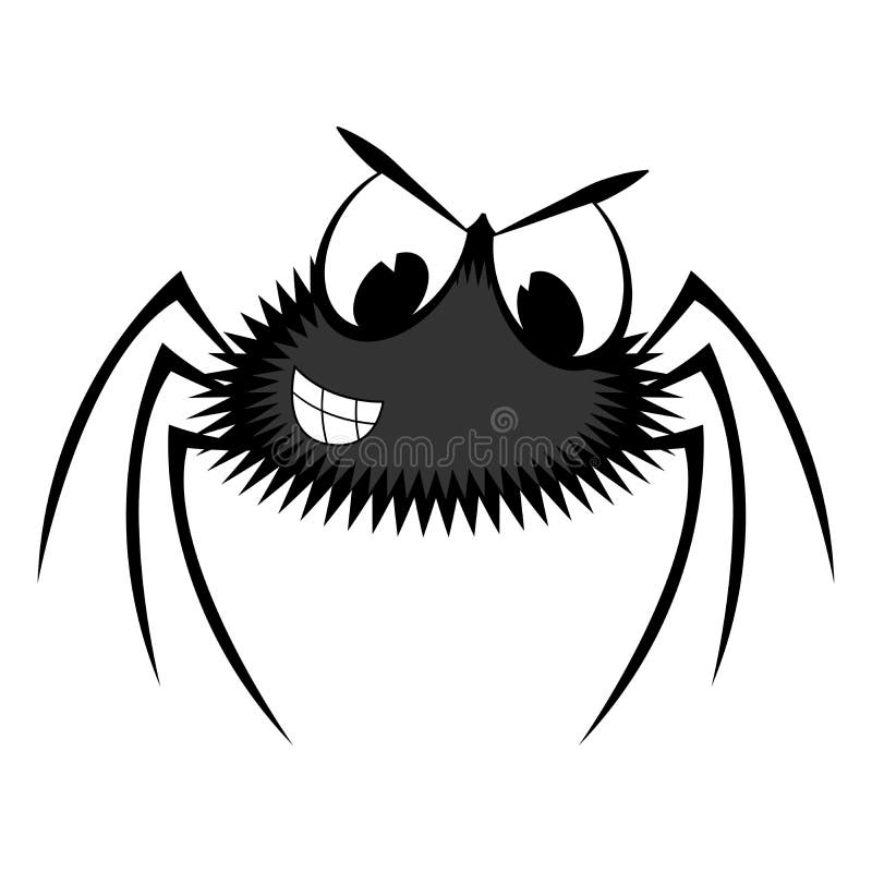 Tecknad spindel clipart stock illustrationer. Illustration av karikatyr ...
