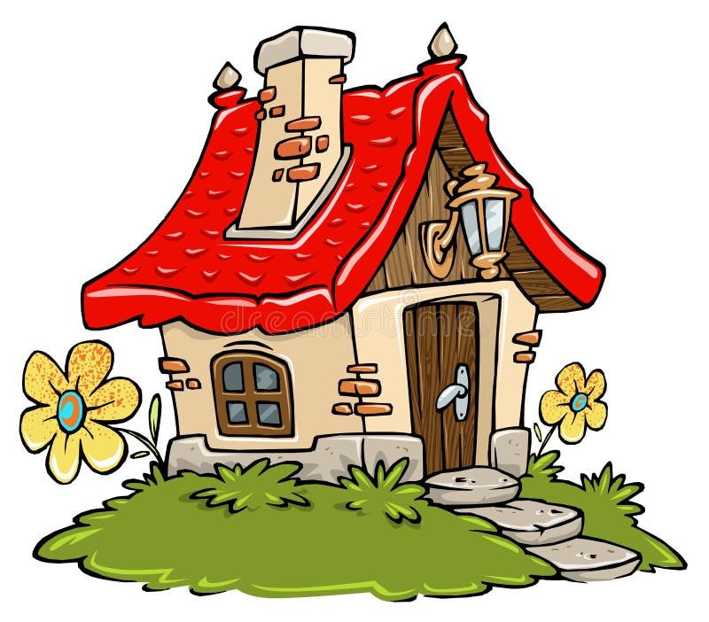 Cartoon Cottage stock illustrationer. Illustration av bild - 11496177