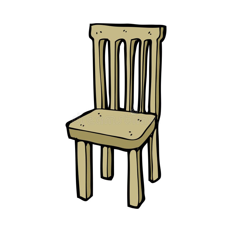 Tecknad filmträstol vektor illustrationer. Illustration av roligt ...