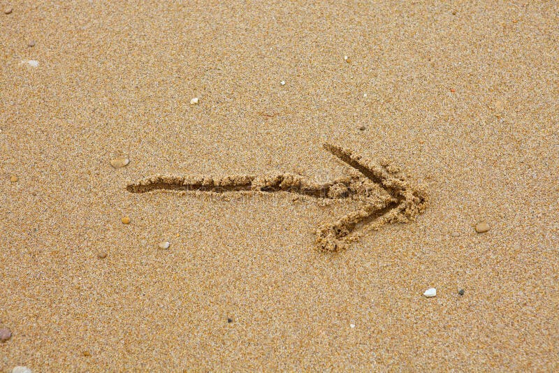 Tecknad pil arkivfoto. Bild av kust, arrowheaden, soligt - 17341368