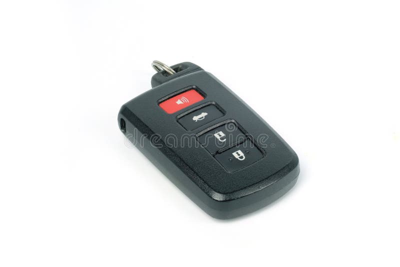 Tecla De Auto Con Control Remoto Aislado Sobre Fondo Blanco Foto de ...
