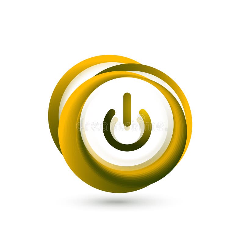 Tecla De Partida Transparente De Cristal Del Poder Del Efecto, En De ...