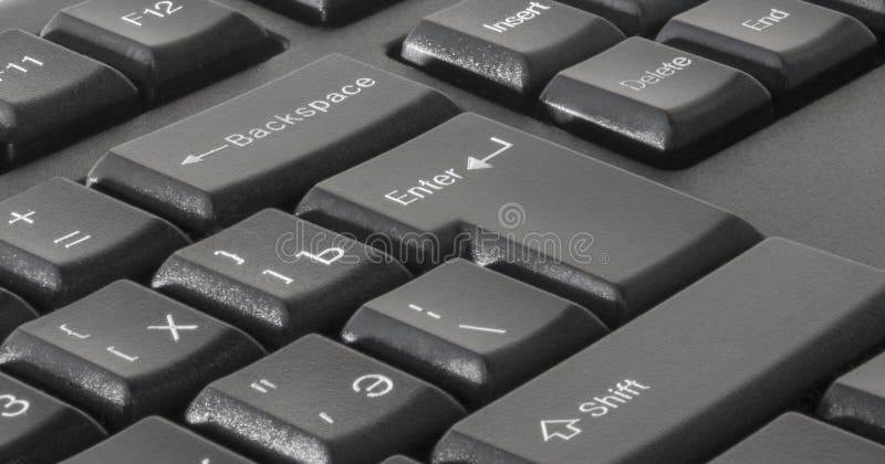 A Tecla Enter No Teclado De Computador Imagem de Stock - Imagem de ...