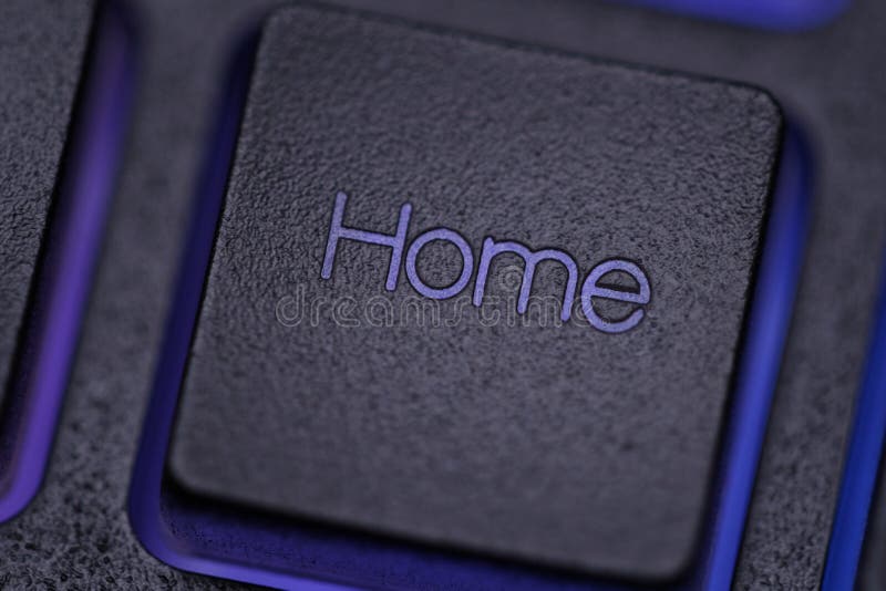 Tecla HOME no teclado foto de stock. Imagem de chave - 118850366