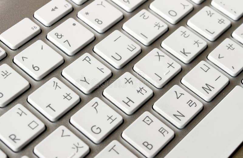 El Mecanografiar En El Teclado Chino Imagen de archivo - Imagen de ...