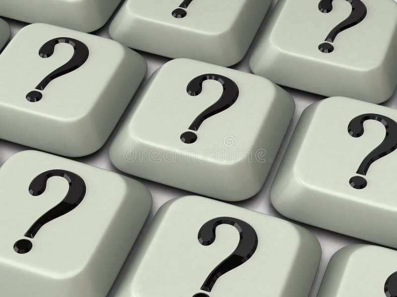 Teclado Con El Signo De Interrogación Foto de archivo - Imagen de ...