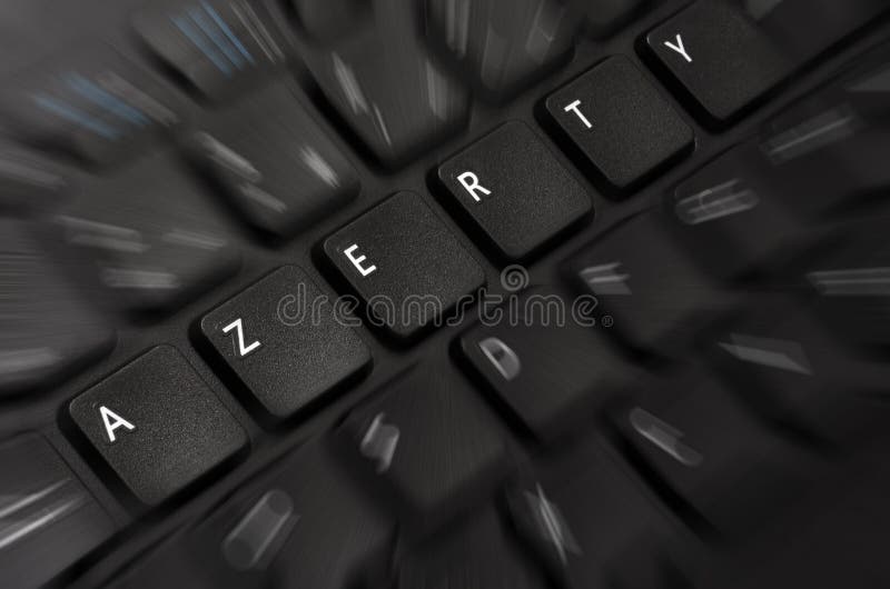 Teclado de Azerty, foto de archivo. Imagen de otros, cierre - 99378680