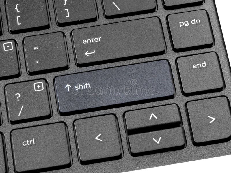 Teclado De Computador Com Tecla Shift Destacada Foto de Stock - Imagem ...