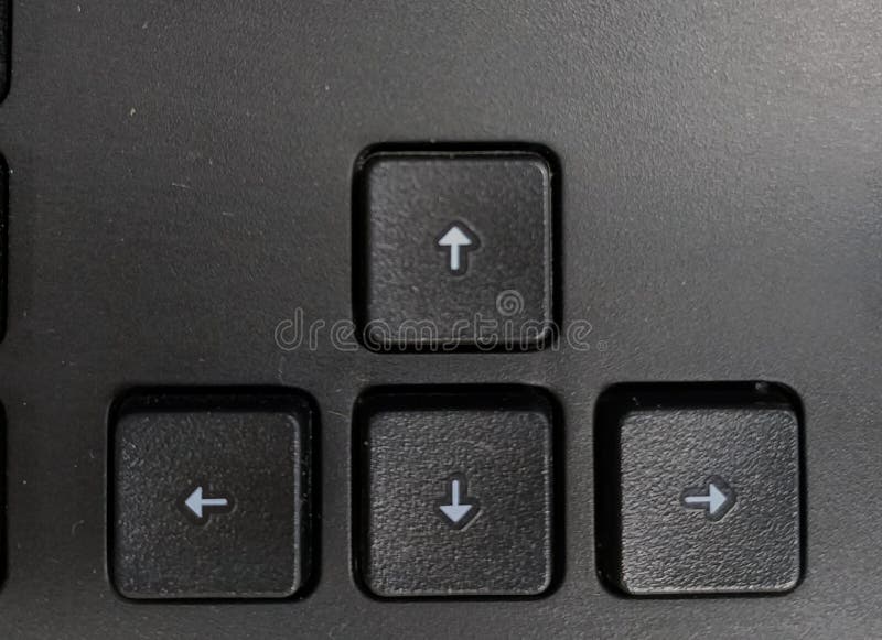 Teclado De Computadora Cuatro Direcciones Teclas Imagen de archivo ...