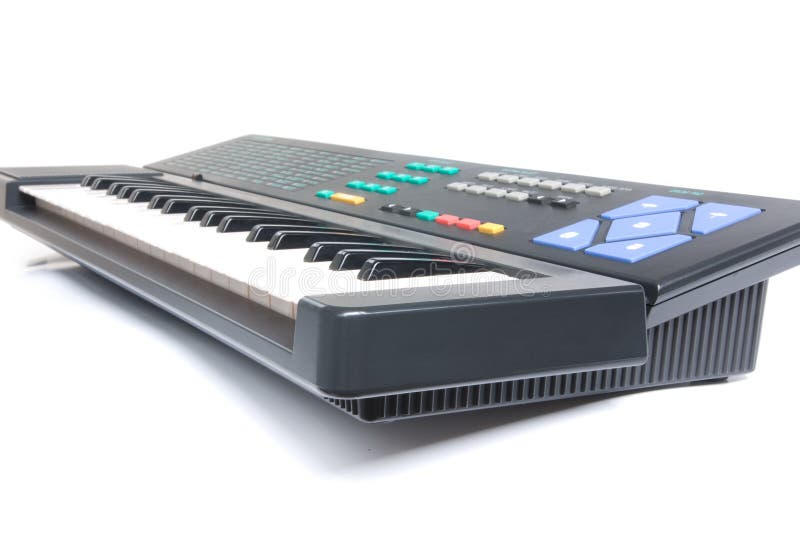 Teclado de Midi. imagen de archivo. Imagen de blanco - 10031023