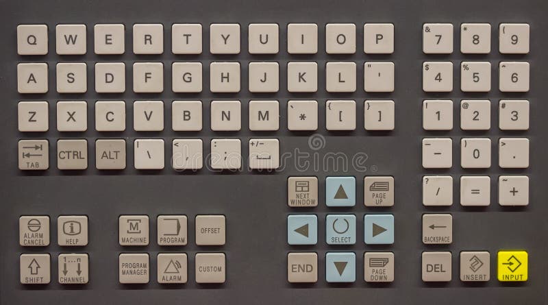 Teclado Del Panel De Operador De Control Foto de archivo - Imagen de ...