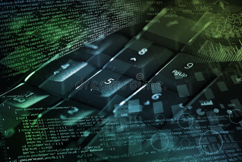 Teclado Del Primer Con La Codificaci?n De Concepto Foto de archivo - Imagen de digital ...