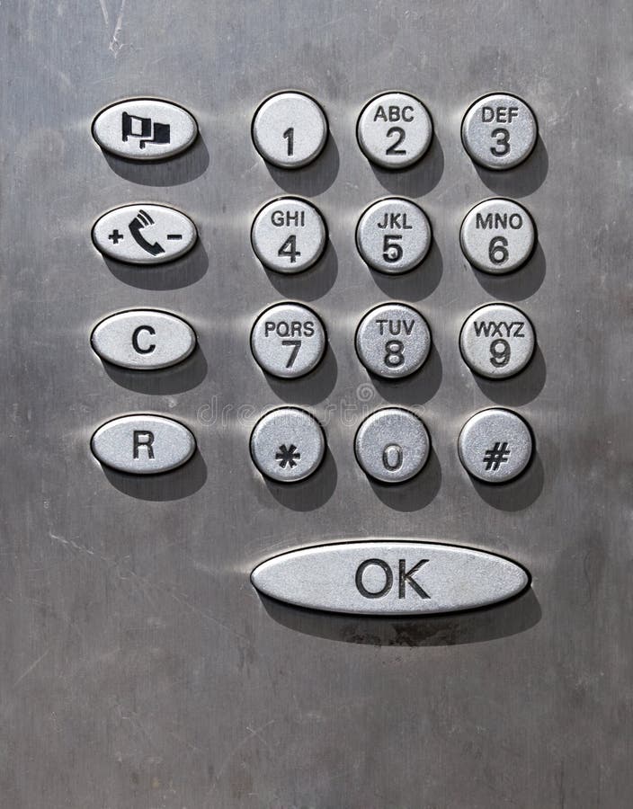 Teclado Del Teléfono Público Imagen de archivo - Imagen de teclado ...
