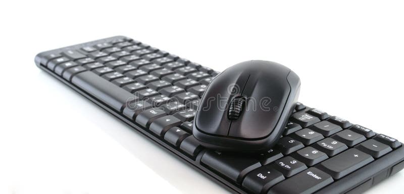 Teclado E Rato De Computador Isolados No Branco Imagem de Stock ...