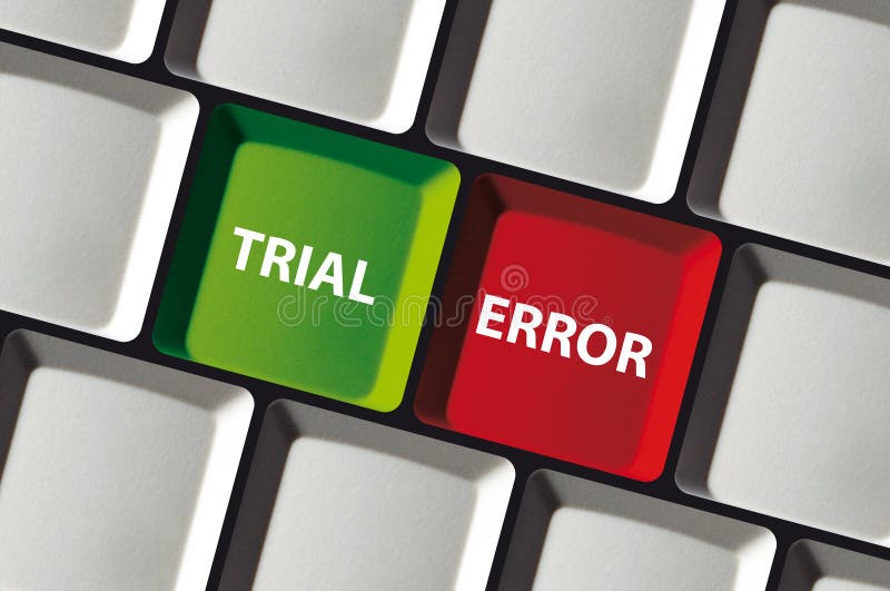 Teclas De Prueba Y Error En El Teclado Imagen de archivo - Imagen de ...