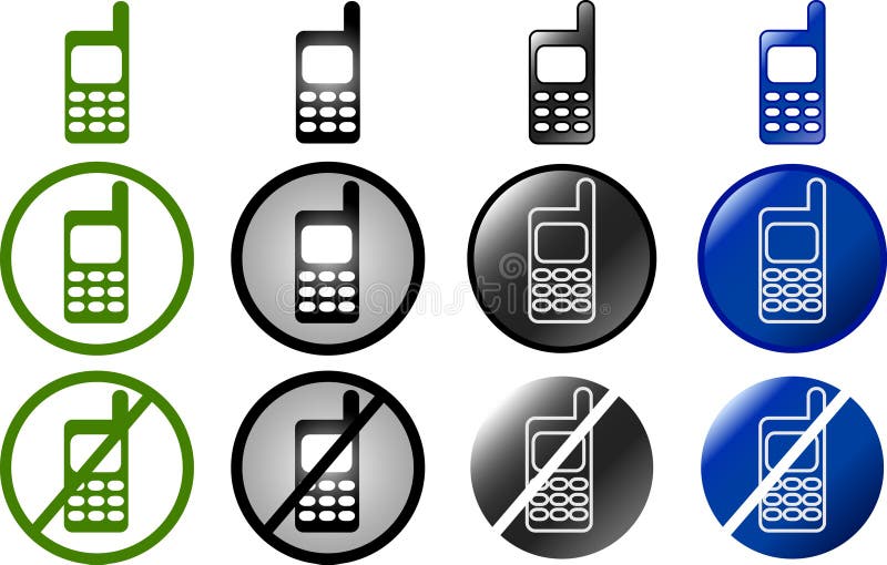 Teclas E Símbolos Do Telefone Ilustração do Vetor - Ilustração de ...