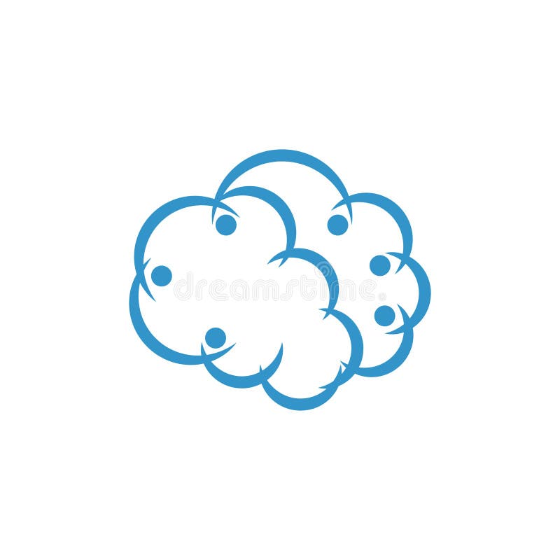 Tecno Brain Logo Template Icon Stock Vector - Illustration of science ...