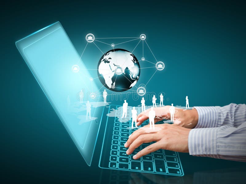 Informática Y Computación De La Nube Imagen de archivo - Imagen de ...