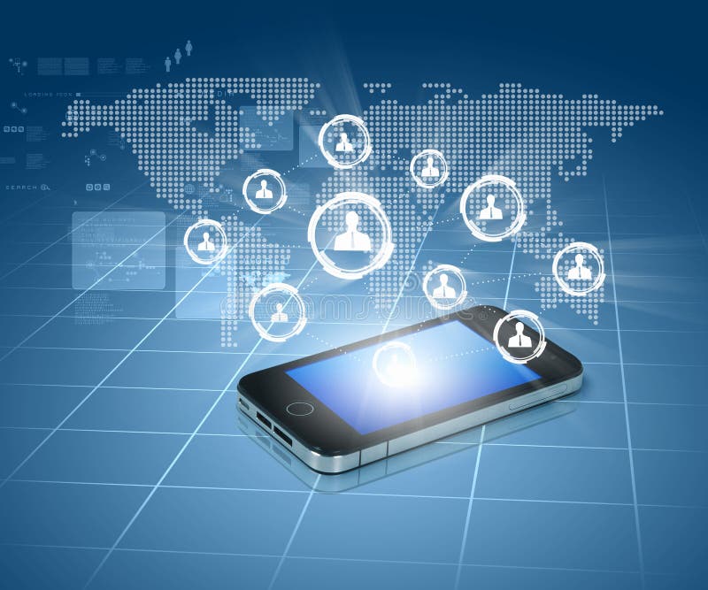 Tecnología De Comunicación Moderna Imagen de archivo - Imagen de ...