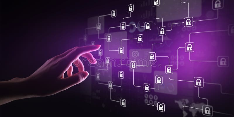 Tecnolog?a De La Criptograf?a De Blockchain, Fintech Y Concepto De ...